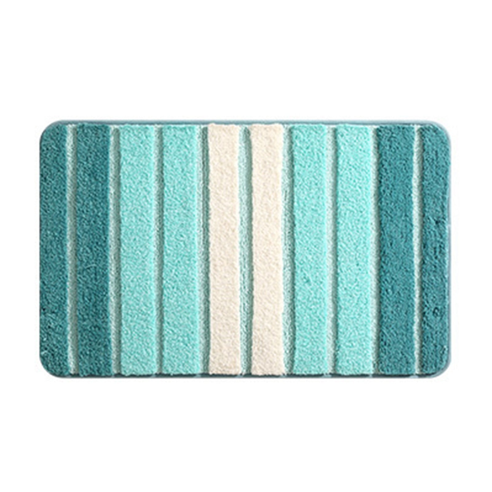 Runskmd Bath Mat Bathroom Rug Absorbent Non Slip Washable Shower Floor ...