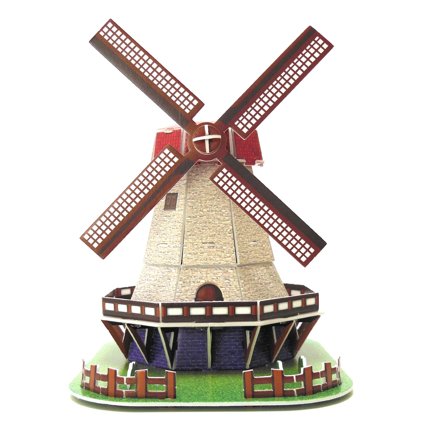 Runsong Creative 3D Puzzle YPF5 Paper Model Holland Windmill DIY Fun ...