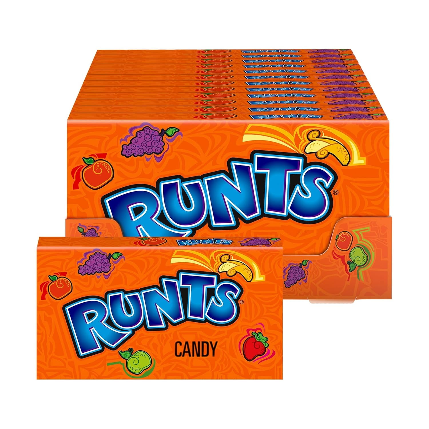 Runts Hard, Chewy & Fruity Candy, 5 Ounce Theater Candy Boxes (Pack of ...