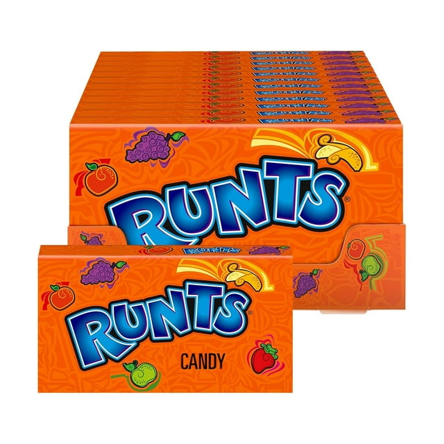 Runts Hard, Chewy & Fruity Candy, 5 Ounce Theater Candy Boxes (Pack of ...