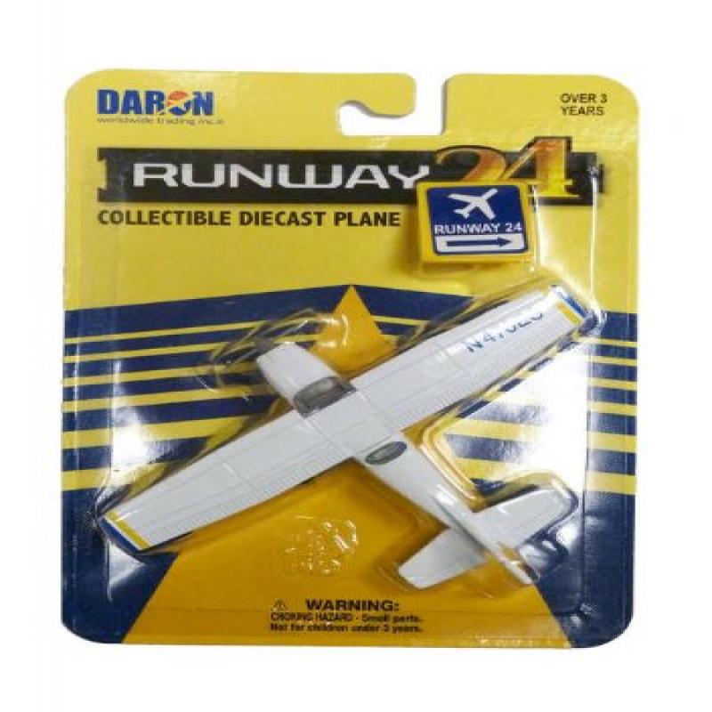 Cessna 172 Aircraft White with Blue and Yellow Stripes "N470ES" with ...