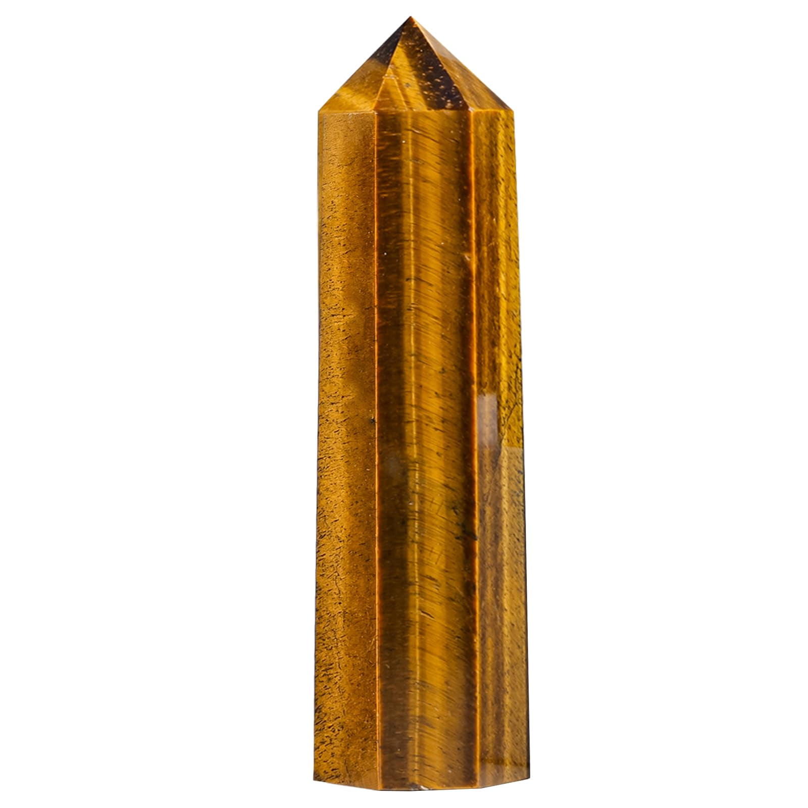 Runyangshi Tiger's Eye Healing Crystal Wands Height 3.3"-3.5", 6 ...