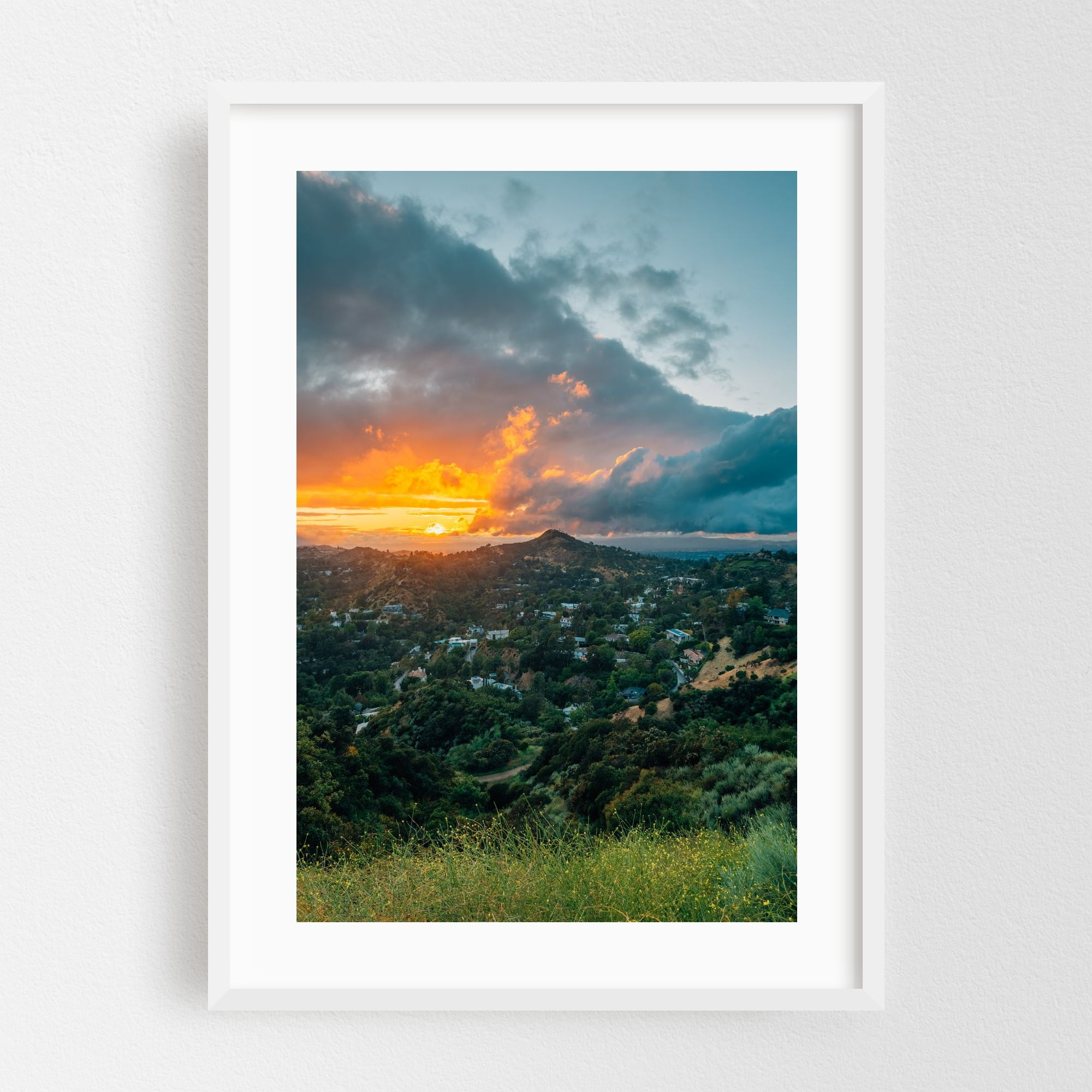 Runyon Canyon Sunset 01 - Los Angeles California Photography White ...