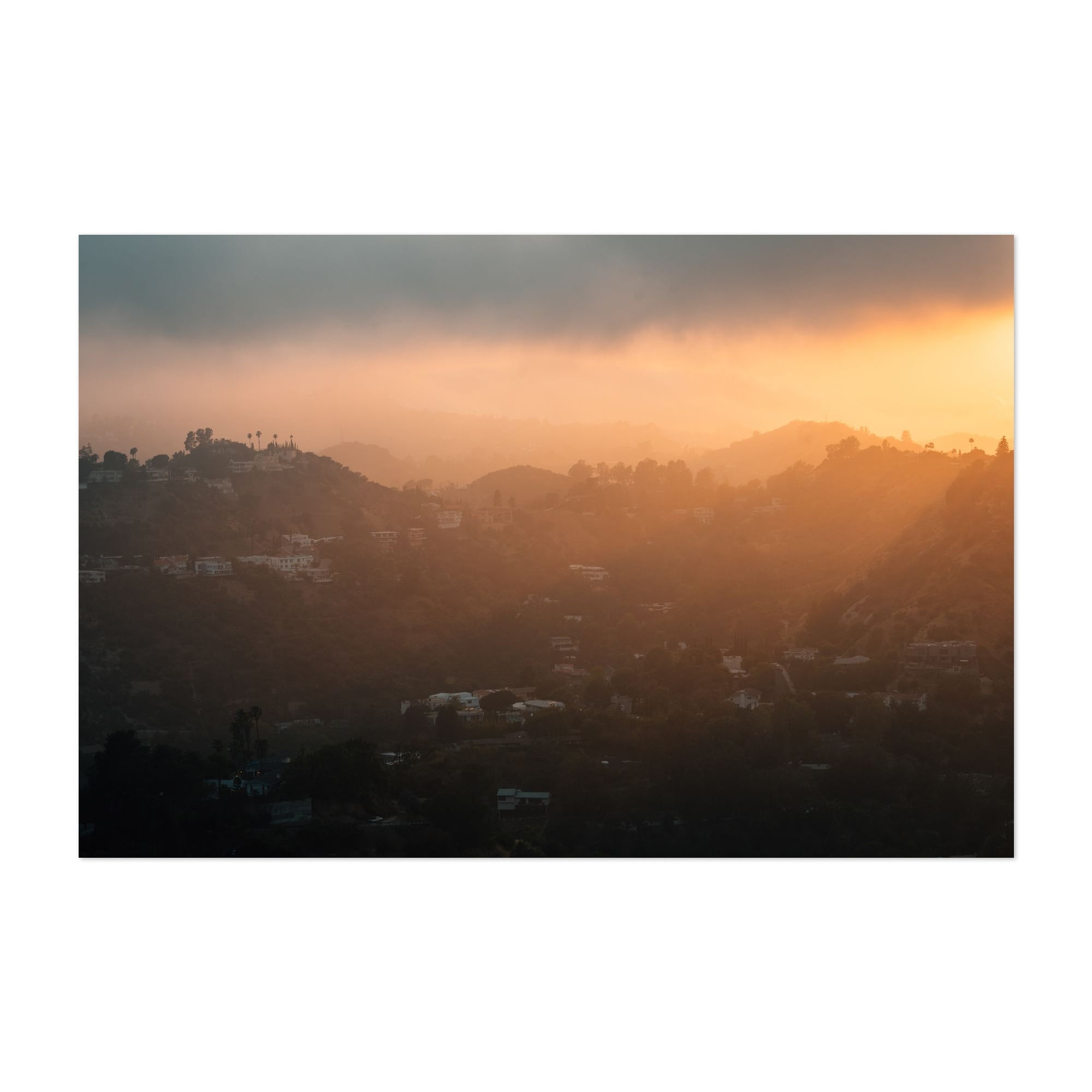 Runyon Canyon Sunset 02 - Los Angeles California Photography Unframed ...