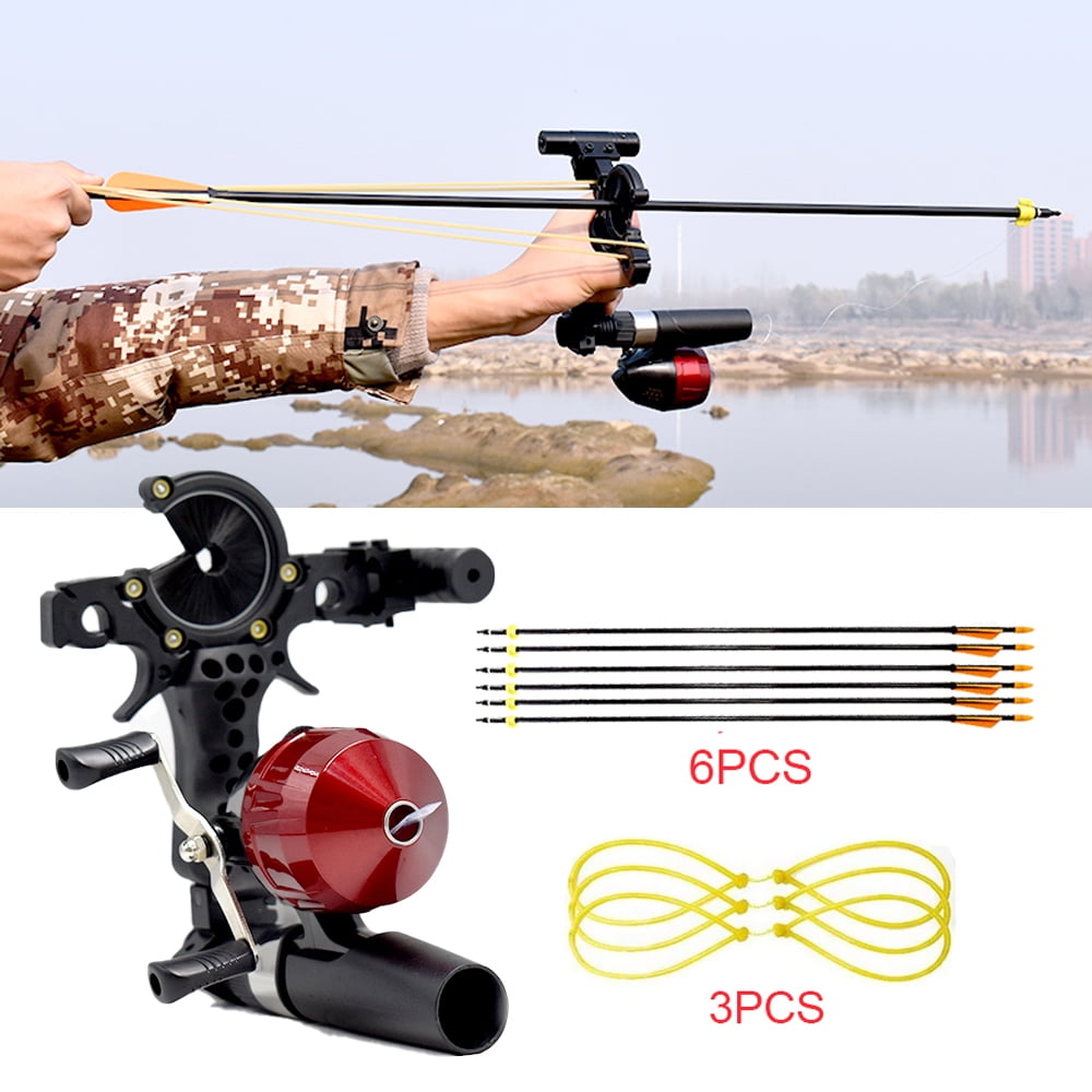 Runzkzy Fish Shooting Slingshot Outdoor Fishing with Laser Arrow ...