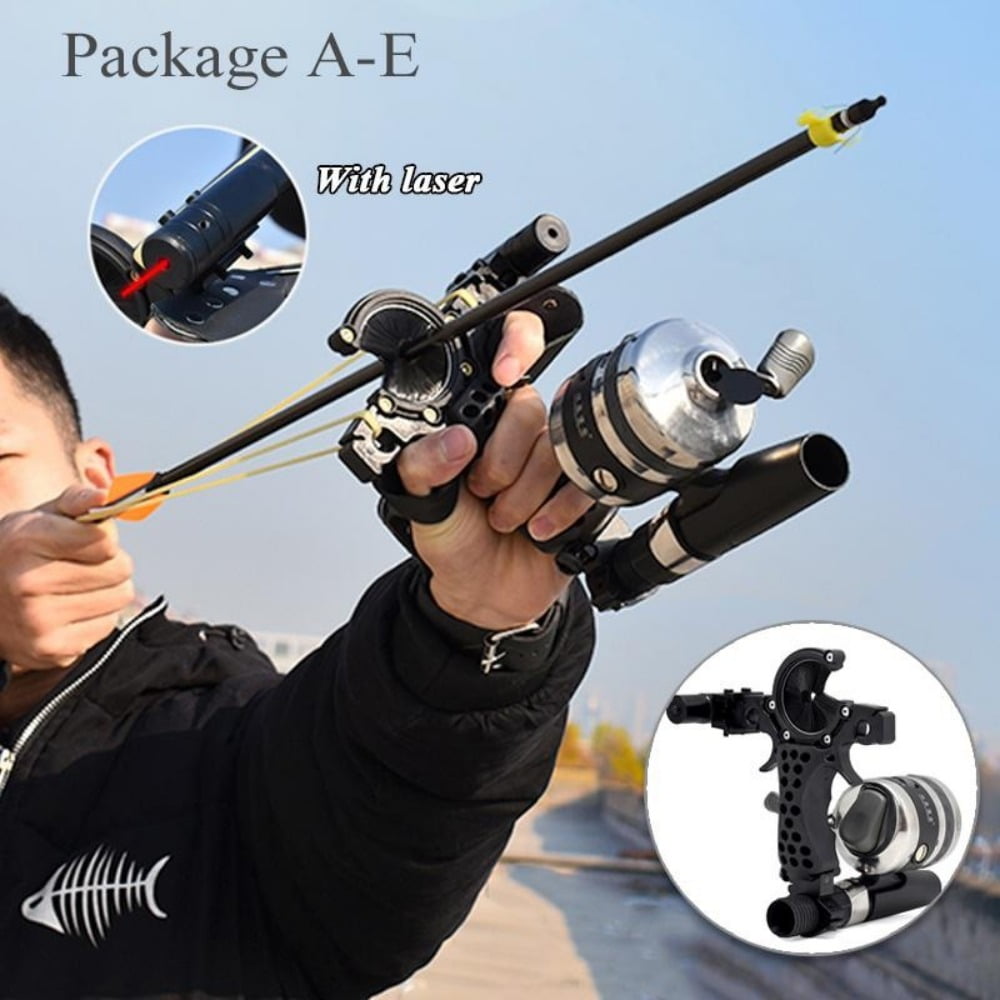 Runzkzy Fish Shooting Slingshot Outdoor Fishing with Laser Arrow ...
