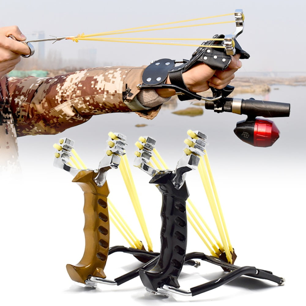 Runzkzy Fishing Slingshot with Fish Wheel Professional Hunting Catapult ...