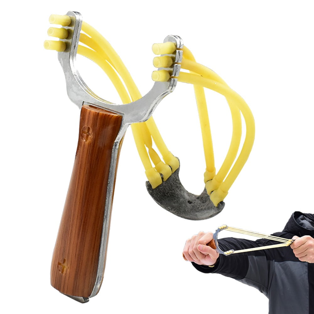 Runzkzy Outdoor Catapult Slingshot Portable Slingshot Toys for Hunting ...