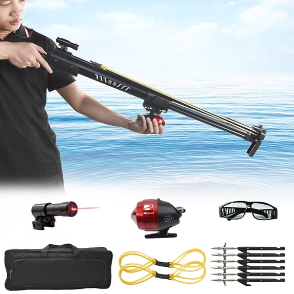 Runzkzy Outdoor Fish Shooting Artifact with Laser Fishing Slingshot ...