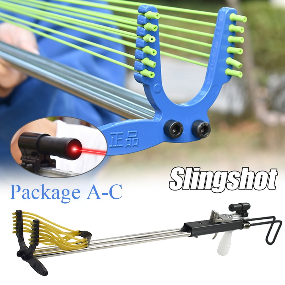 Runzkzy Powerful Pull Long Range Shooting Bow Outdoor Slingshot for ...