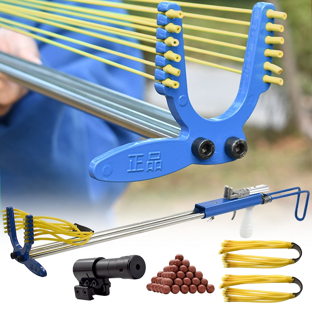 Runzkzy Powerful Pull Long Range Shooting Bow Outdoor Slingshot for ...