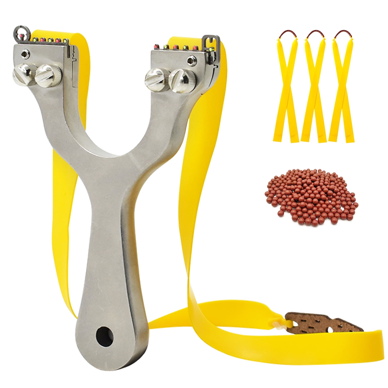 Runzkzy Stainless Steel Hunting Slingshot Professional Shooting ...