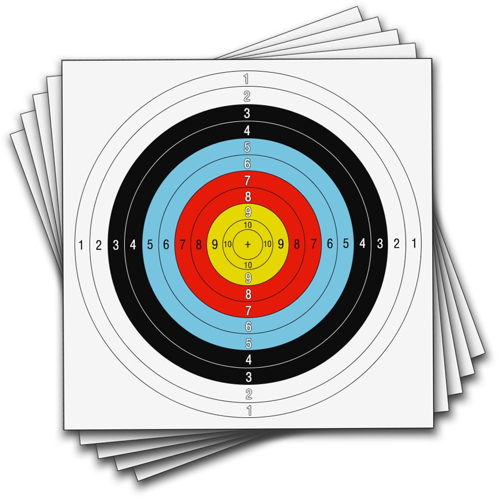 Runzkzy Target Paper 40cm*40cm/15.7 Inches 10 Ring Target Paper for ...