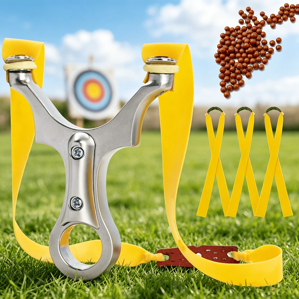 Runzkzy Alloy Flat-Head Slingshot Outdoor High-Precision Shooting ...