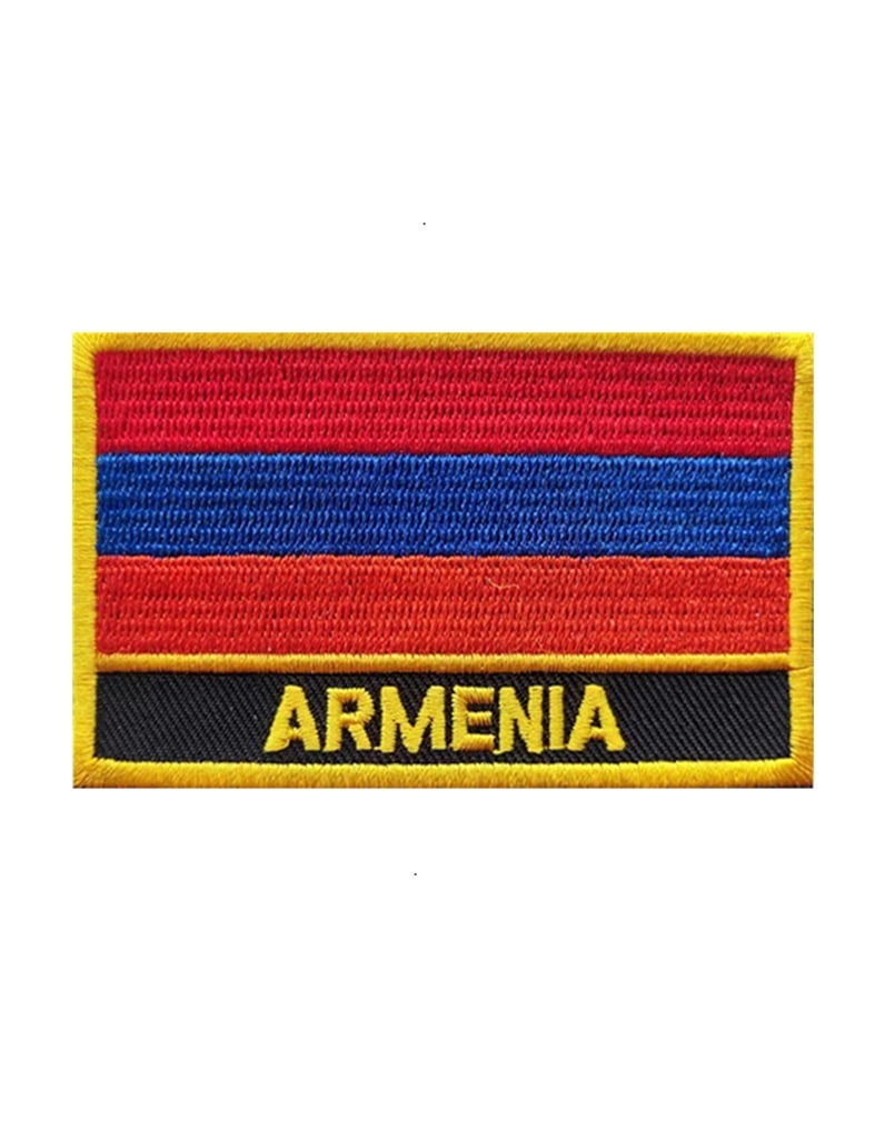 Ruoming 1 PCS National flag Patches Iron On or Sew On Embroidered ...