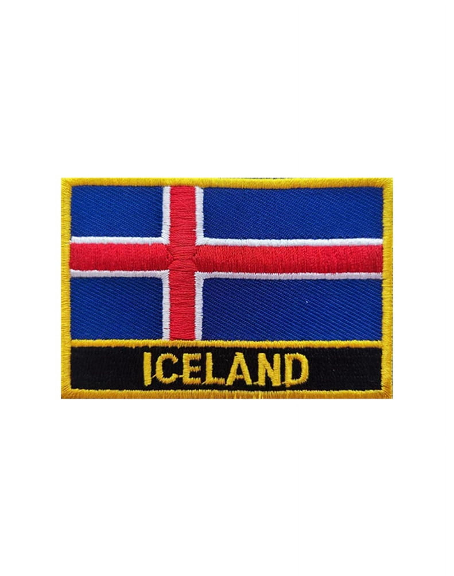 Ruoming 1 PCS National flag Patches Iron On or Sew On Embroidered ...