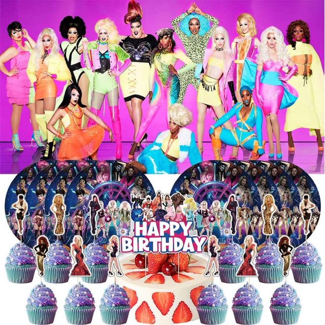 Rupaul Party Supplies Birthday Decorations Plates Banner Kids Cake ...