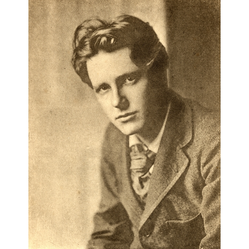 Rupert Brooke, 1887-1915 English Poet From A Photograph by Sherrill ...