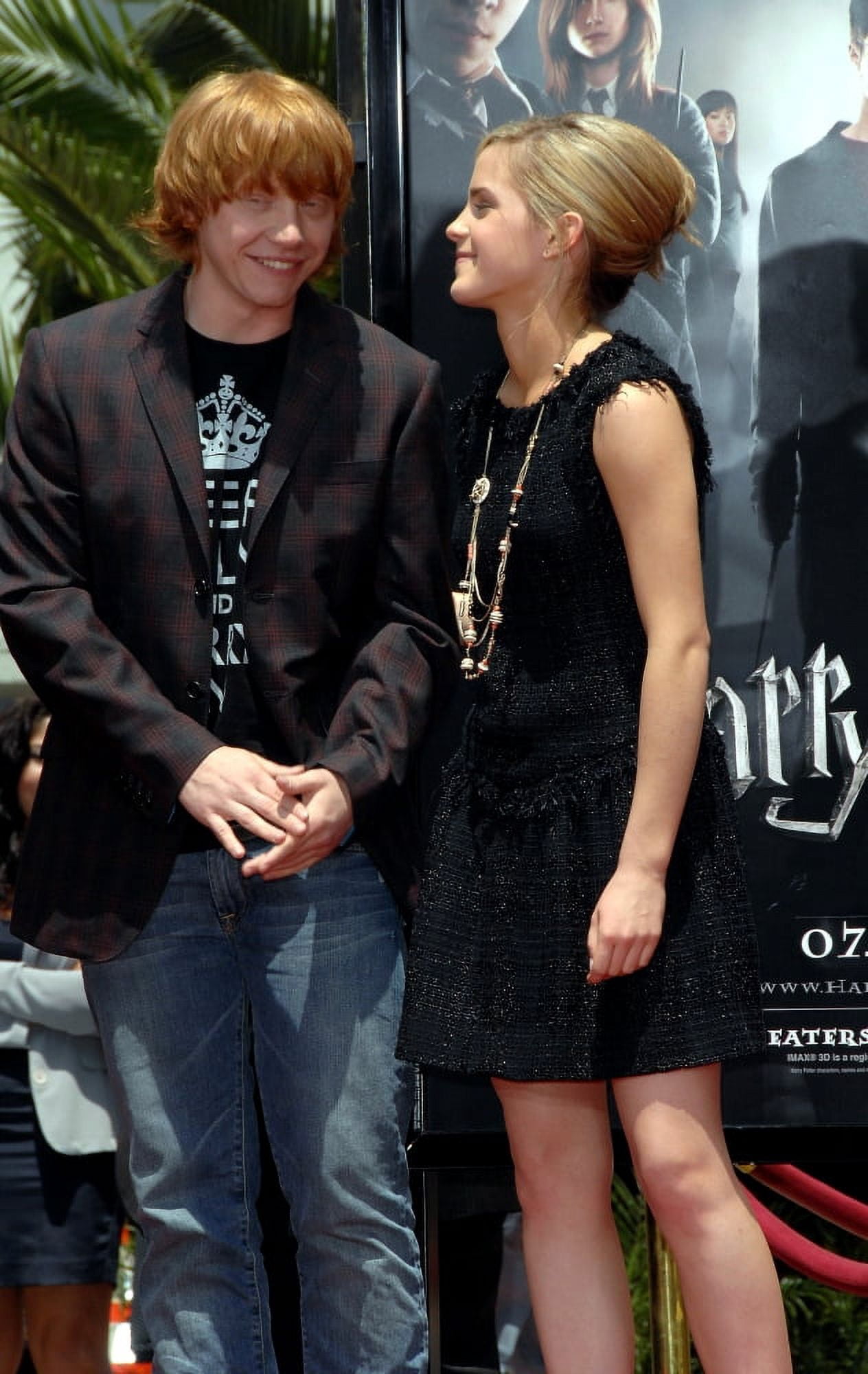Rupert Grint Emma Watson At The Induction Ceremony For Harry Potter ...