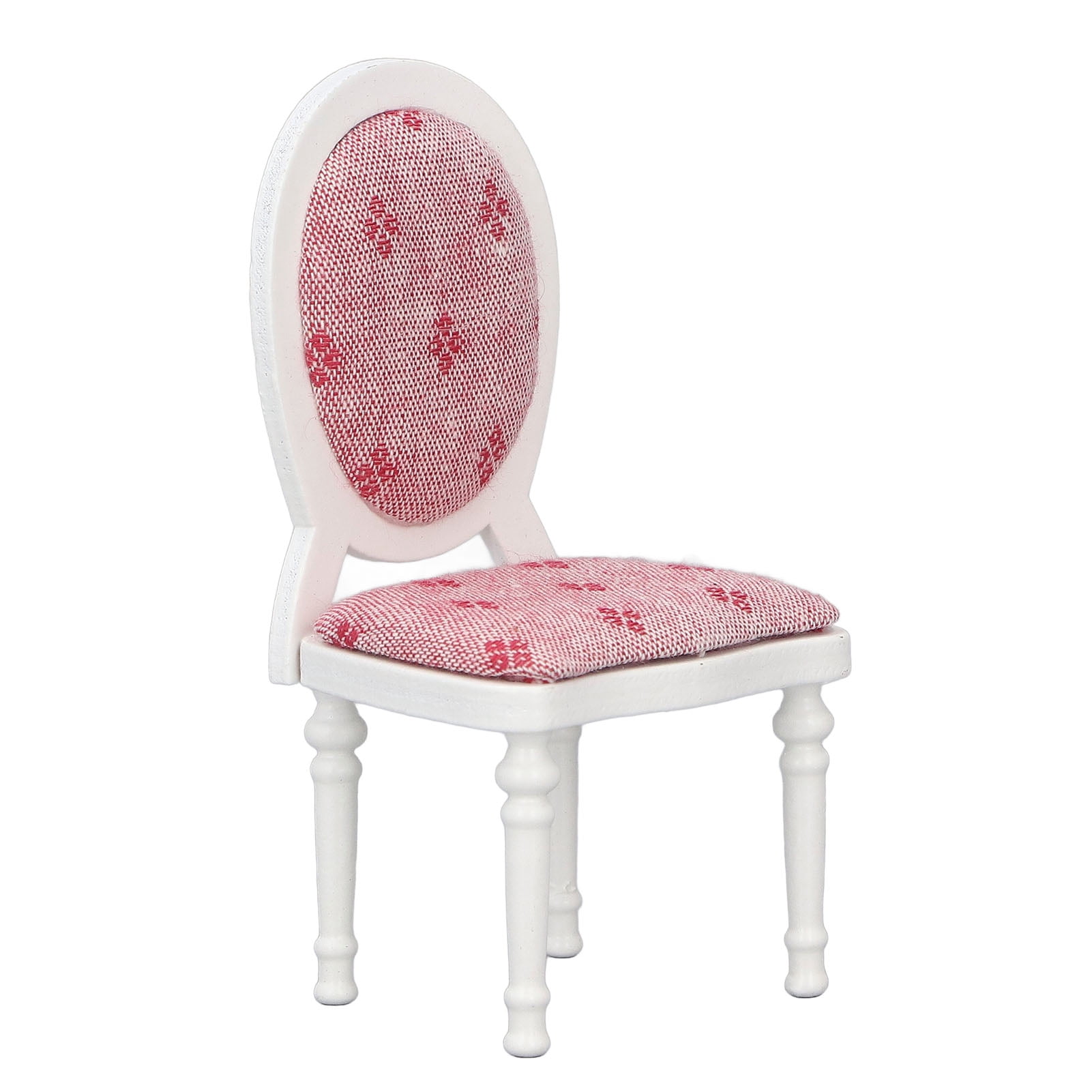 Rupoun 1:12 Miniature Dollhouse Chair White Retro Simulation Wooden ...