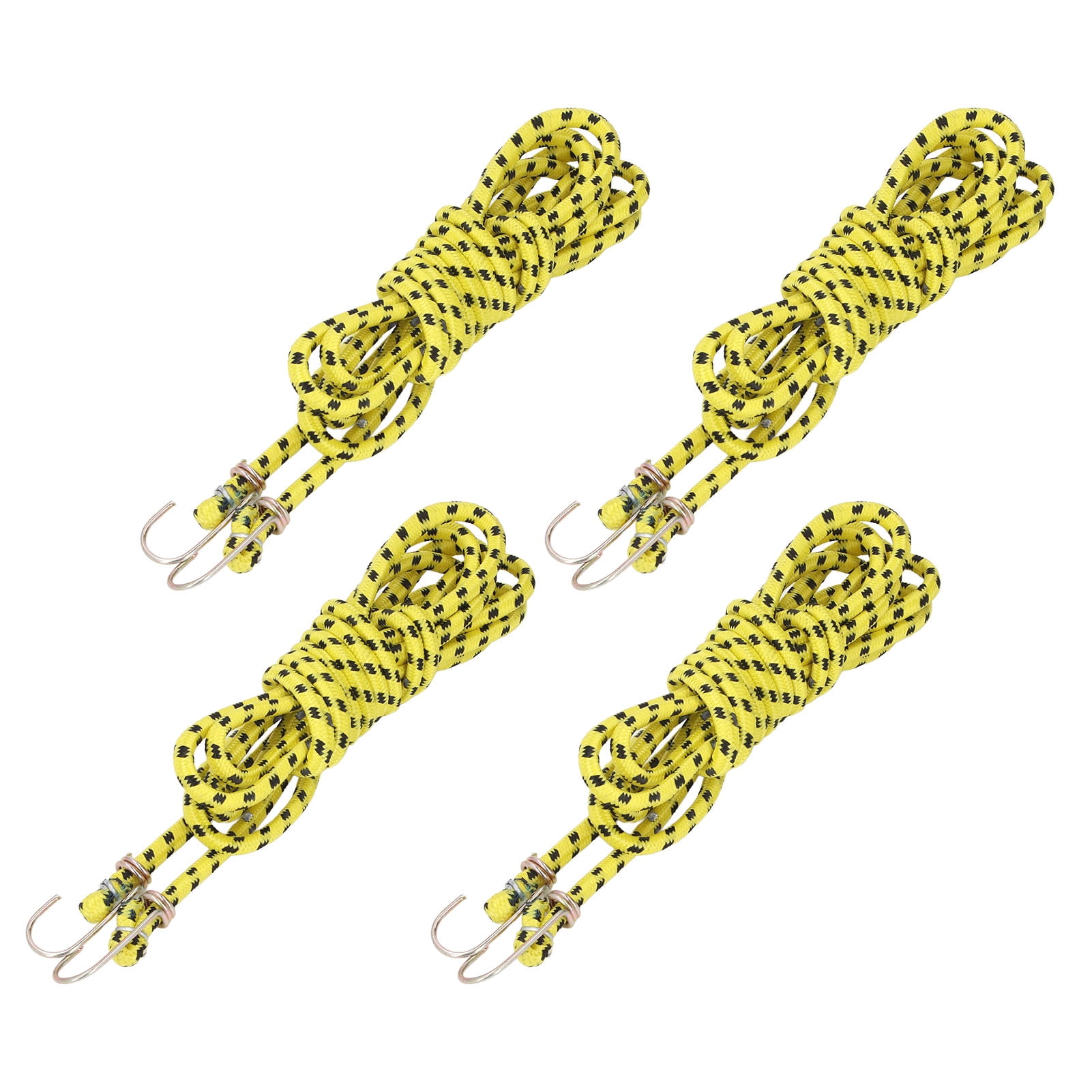 Rupoun 10PCS Rubber Elastic Rope with Hook Heavy Duty Tie Down Stretch ...