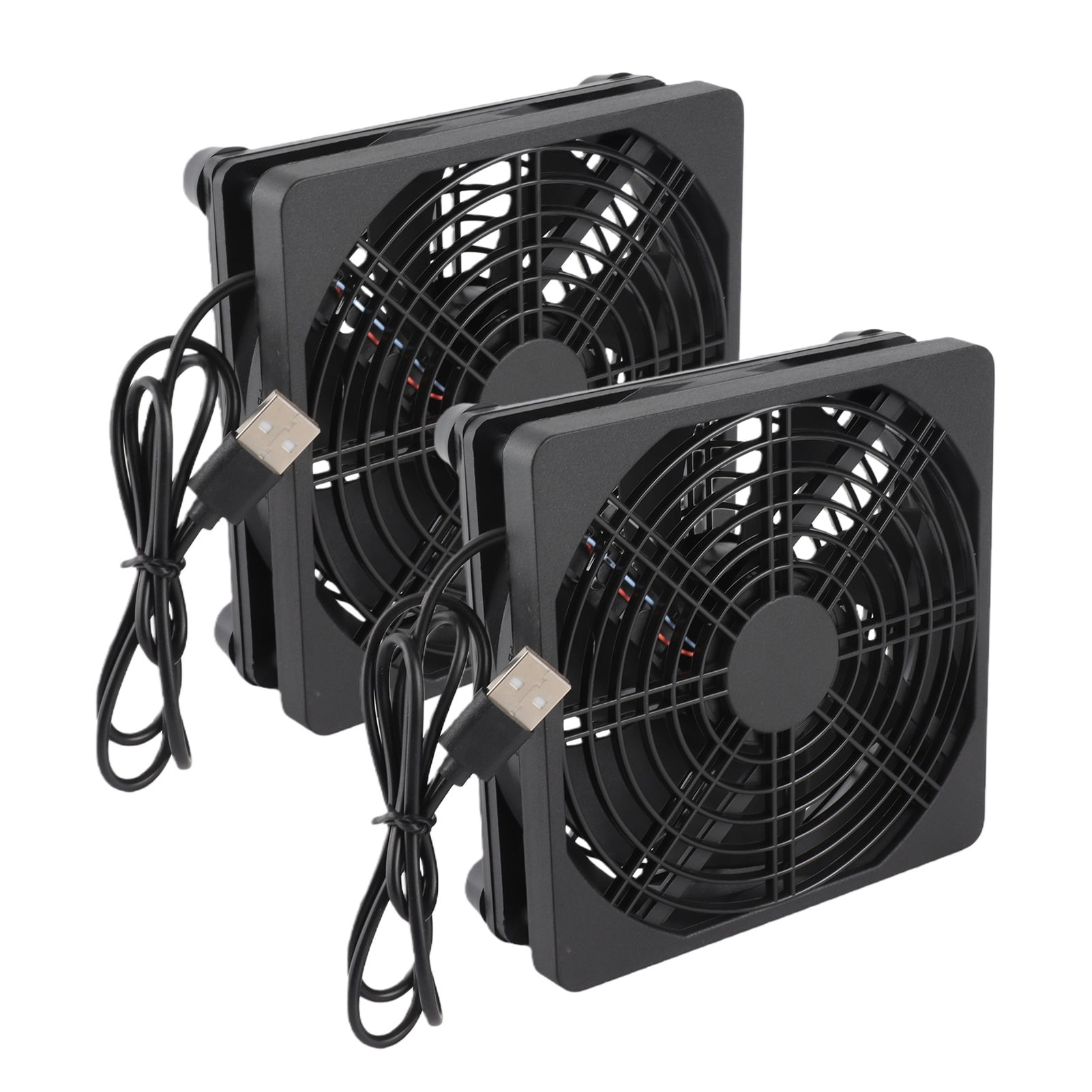 Rupoun 2pcs Computer Case Ultra Silent Quiet Cooling 5V USB PC Cooler ...