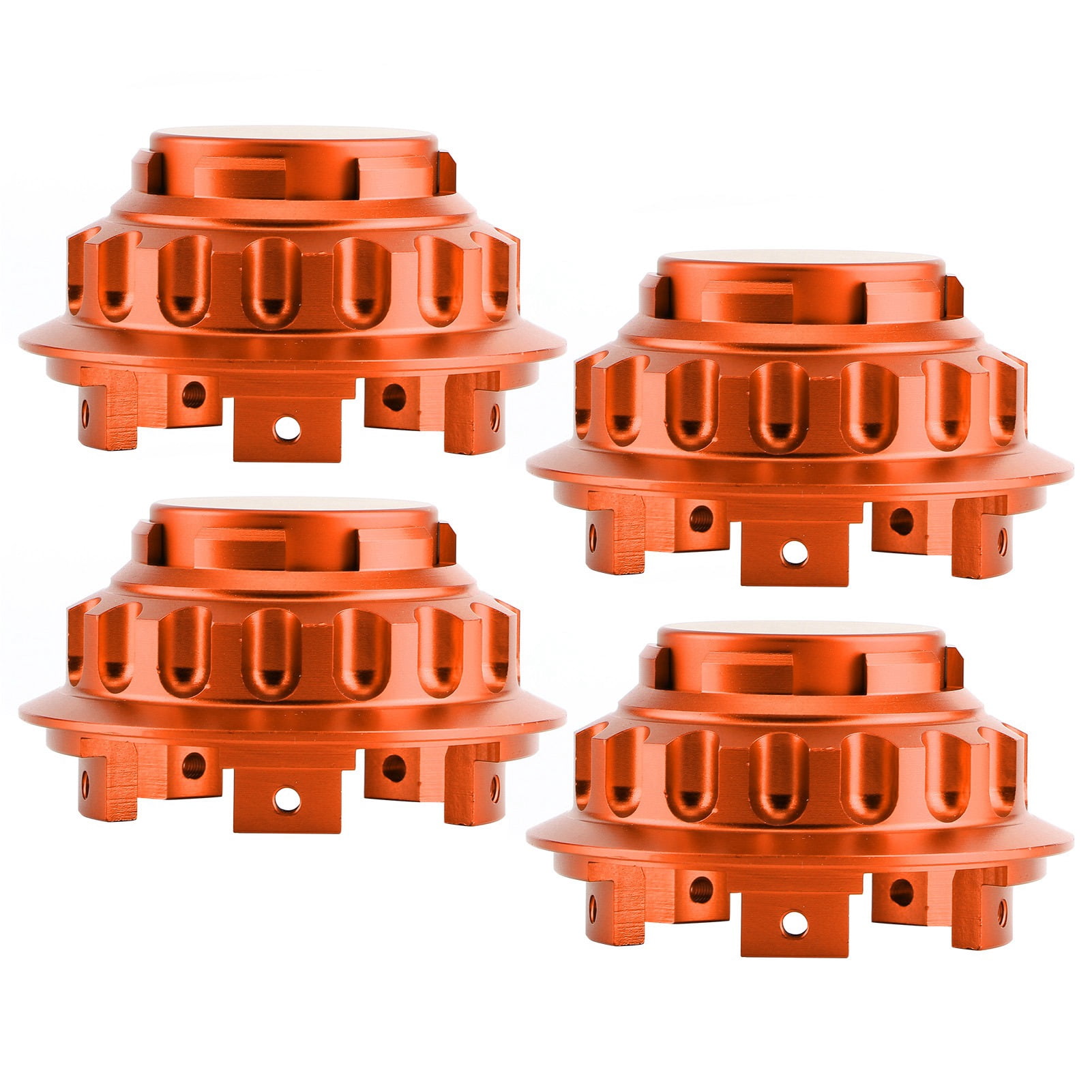 Rupoun 68mm / 2.68 inches Wheel Center Cap Hub Covers Orange Set of 4 ...