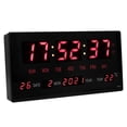 Rupoun LED Digital Wall Clock Large Display Accurate Desktop Hanging ...
