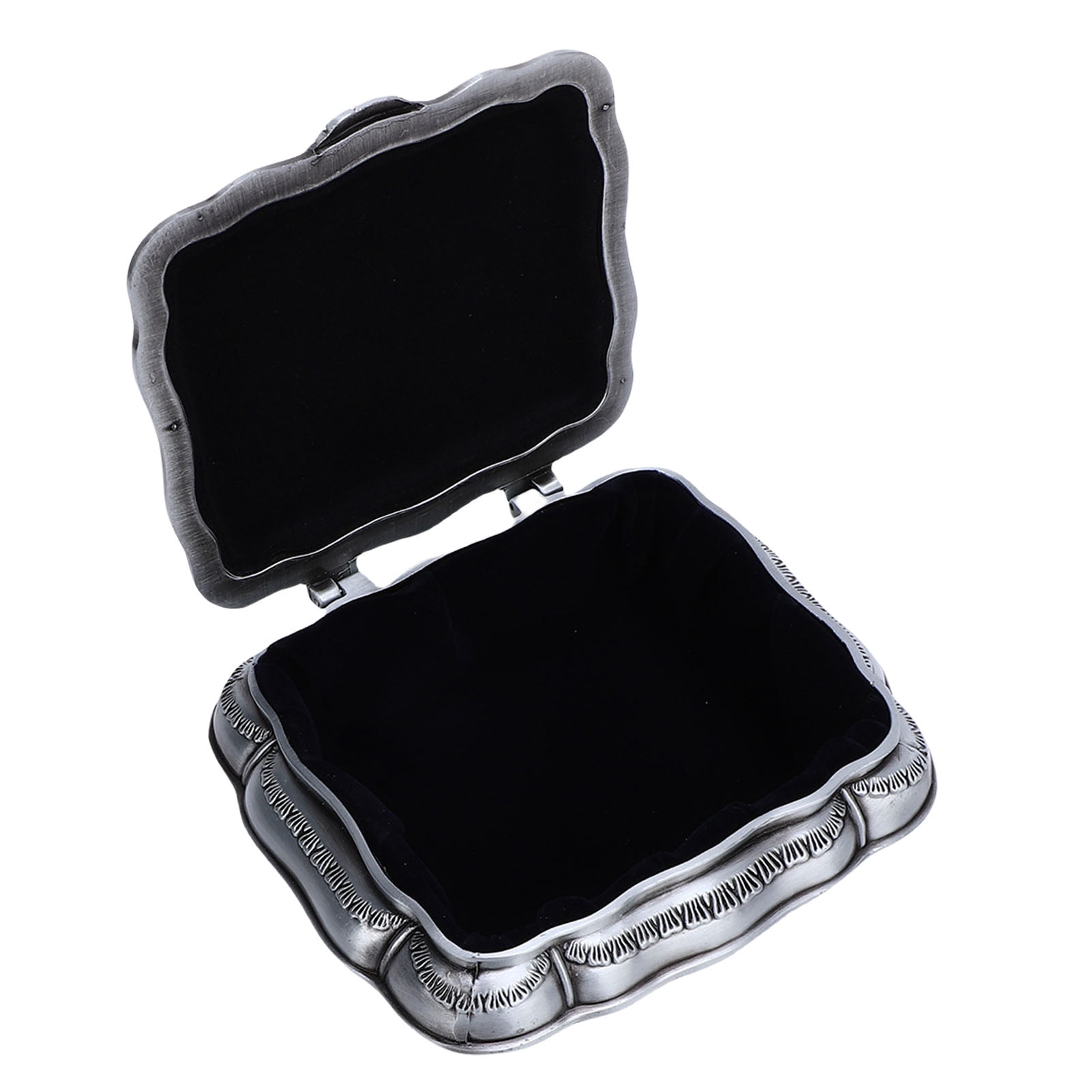 Rupoun Premium Luxury Rectangle Jewelry Box Vintage Zinc Alloy Trinket ...