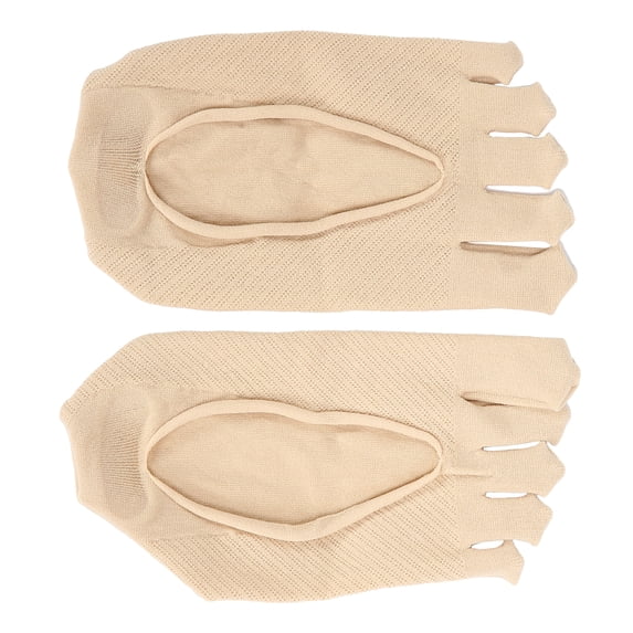 Rupoun Women's Toe Socks No Show Low Cut Thin Non Slip Invisible ...