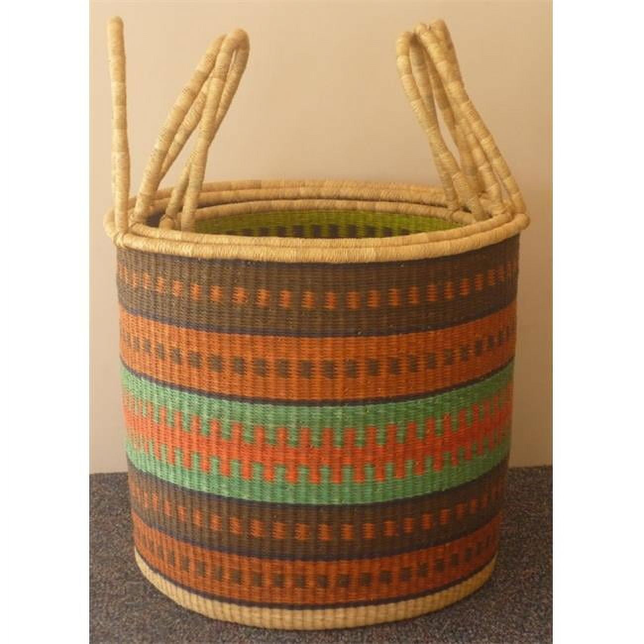 Rural Africa Crafts PB58 Laundry Basket - 20 x 20 x 21 in. - Set of 3 ...