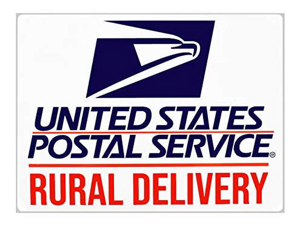 USPS Rural Delivery Magnetic Sign for U.S. Mail, 9 x 12 inches ...