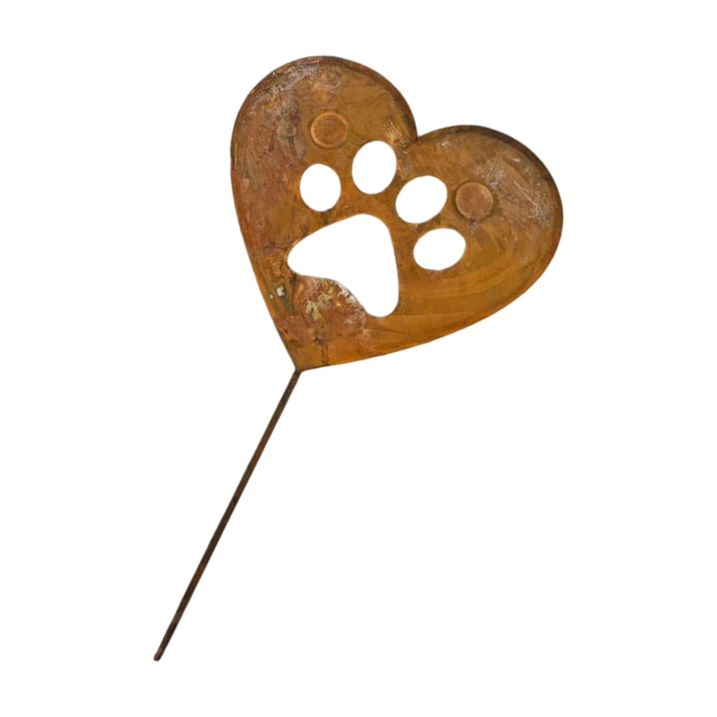Rural Dog Paws Metal Garden Stake For Outdoor Decoration And Vine Plant ...