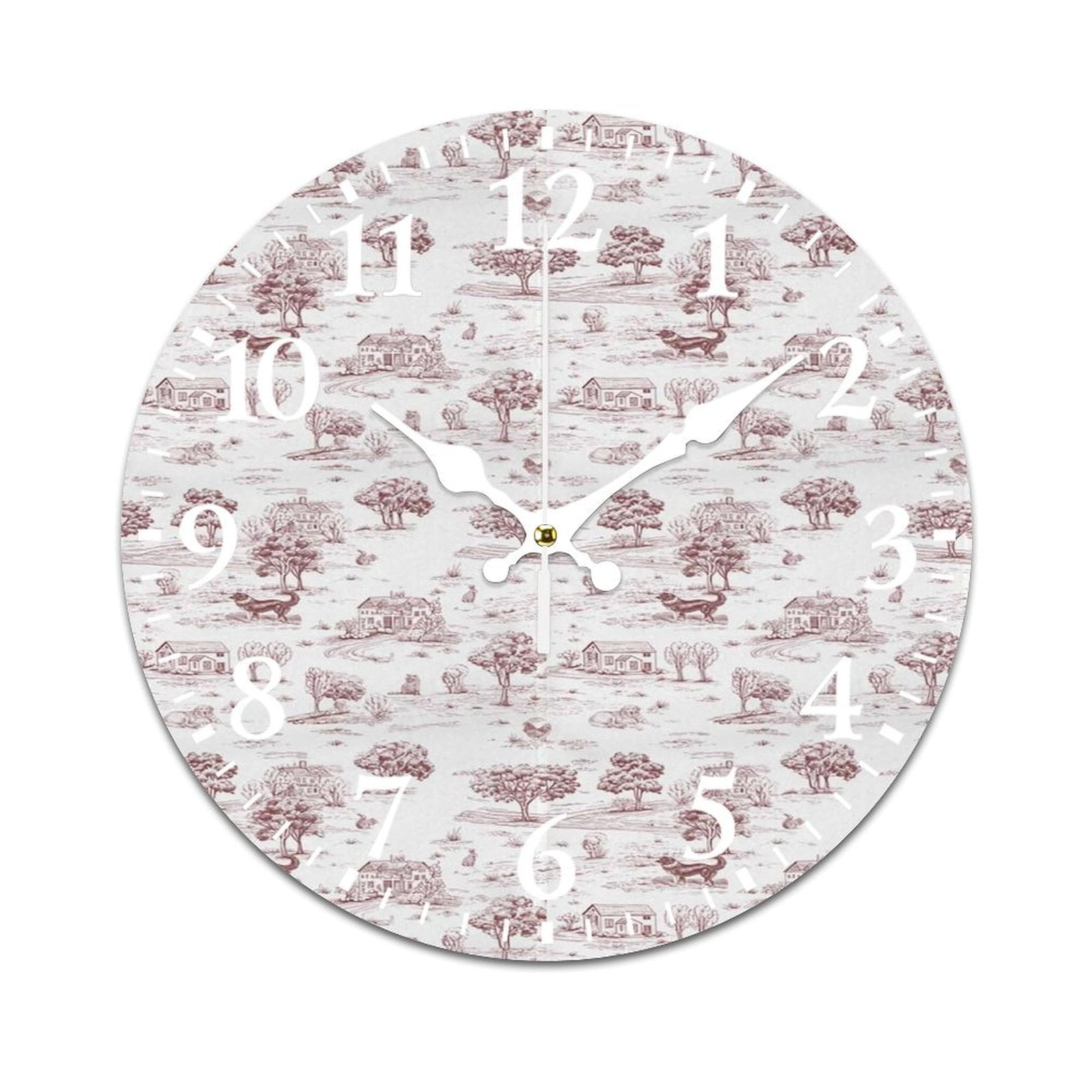 Rural Landscape Wall Clock Modern Design Clocks Wall Hanging Home ...