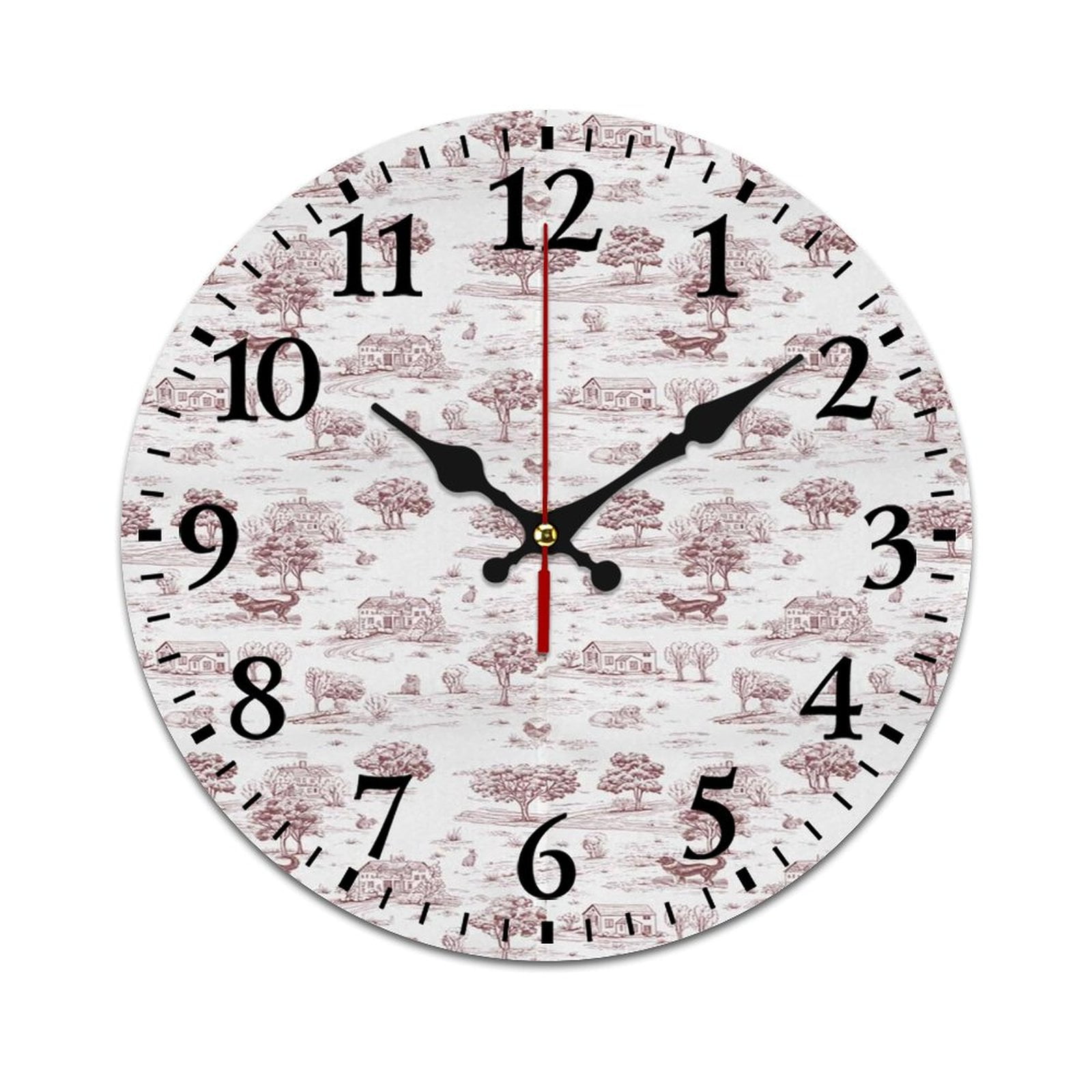 Rural Landscape Wall Clock Modern Design Clocks Wall Hanging Home ...