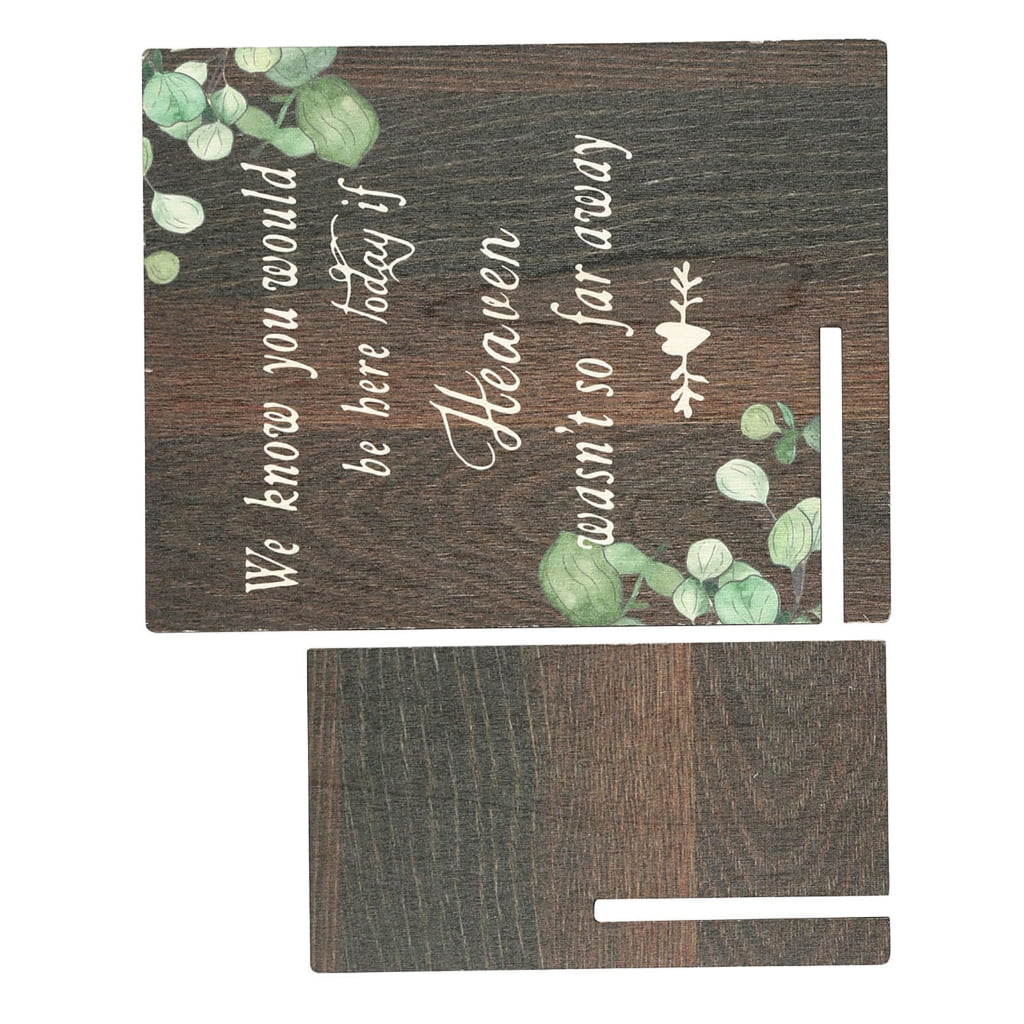 Rural Memorial Plaques Wood Table Sign for Deceased House Decors Table ...