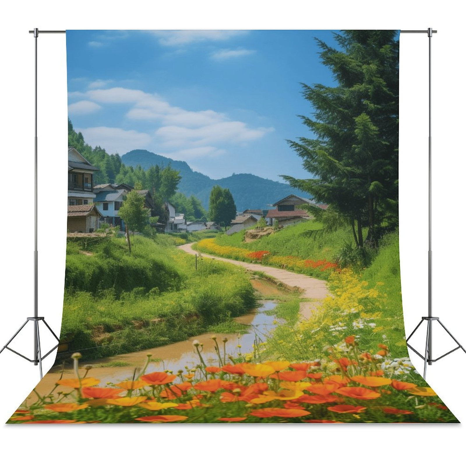 Rural Scenery Backdrop Baby Shower Newborn Portrait Girl Boy Birthday ...