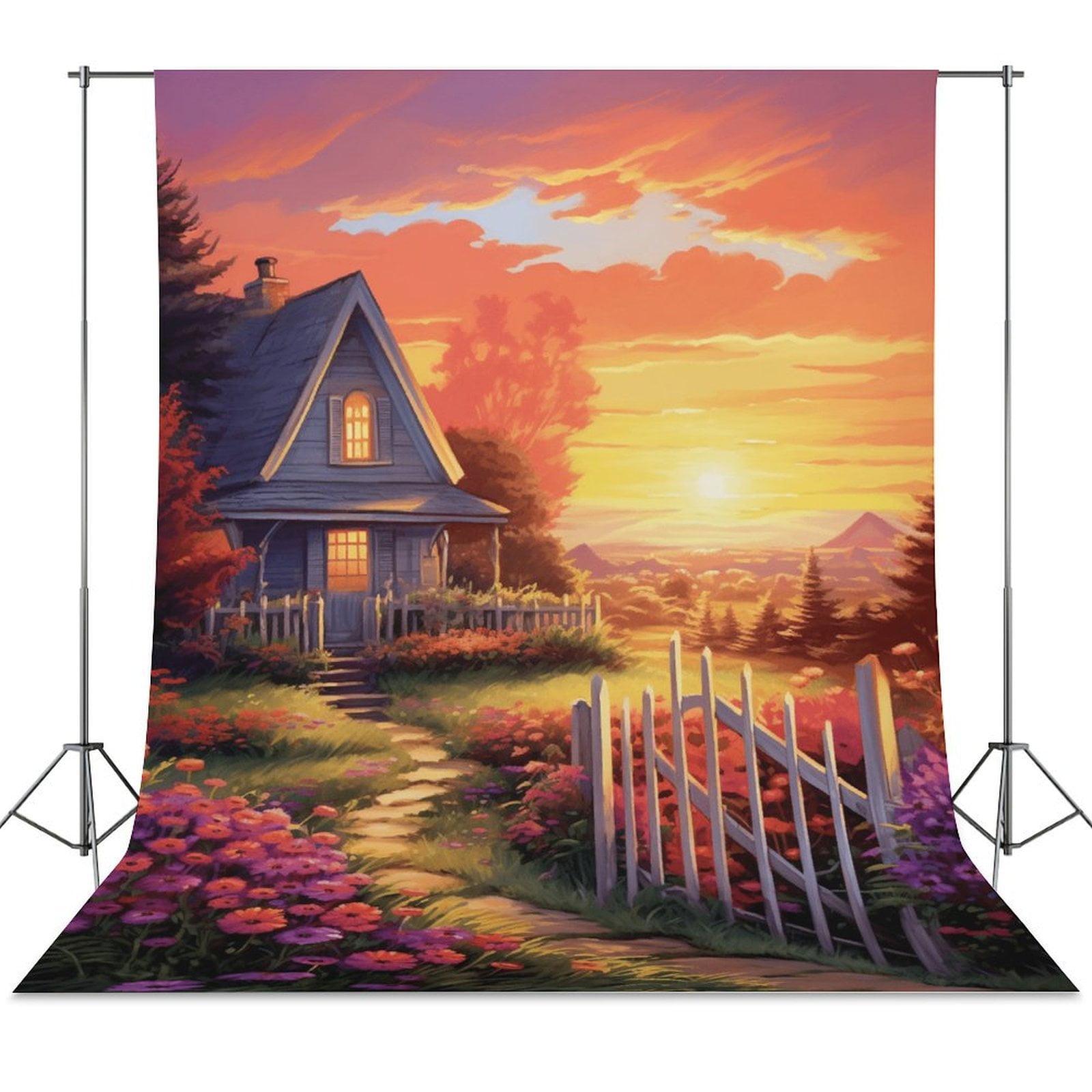 Rural Scenery Decorations BackdropPortrait Photography Background ...