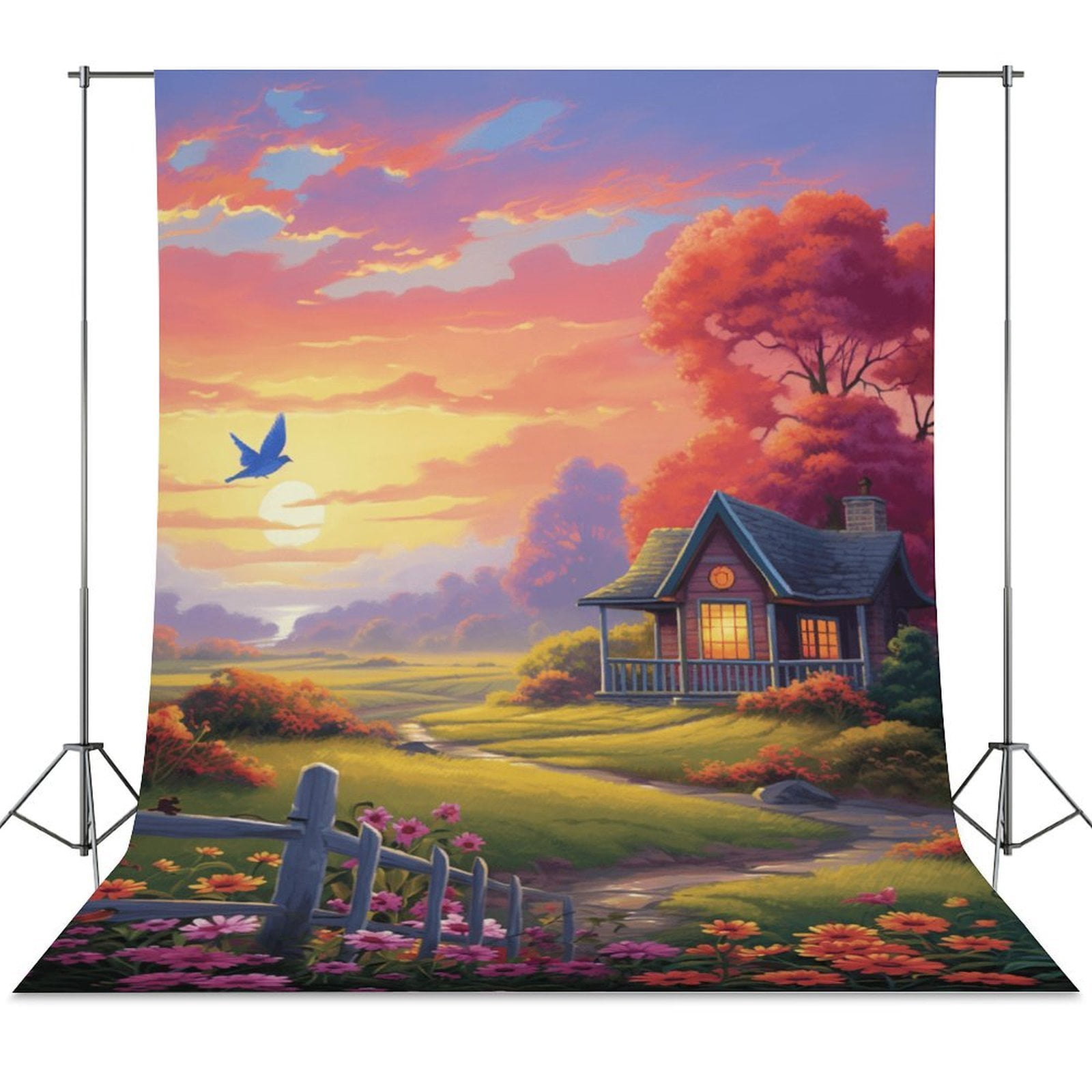Rural Scenery Decorations BackdropPortrait Photography Background ...