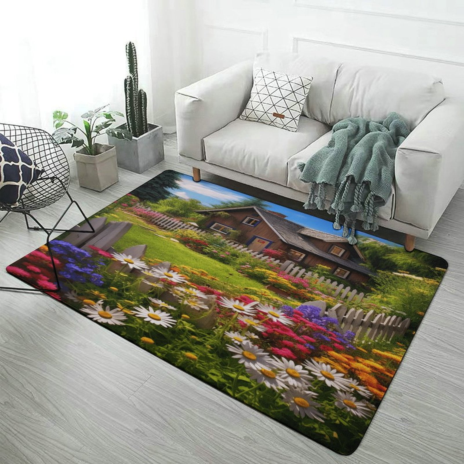 Rural Scenery European Living Room Carpets Rugs Luxury Bedroom Study R ...