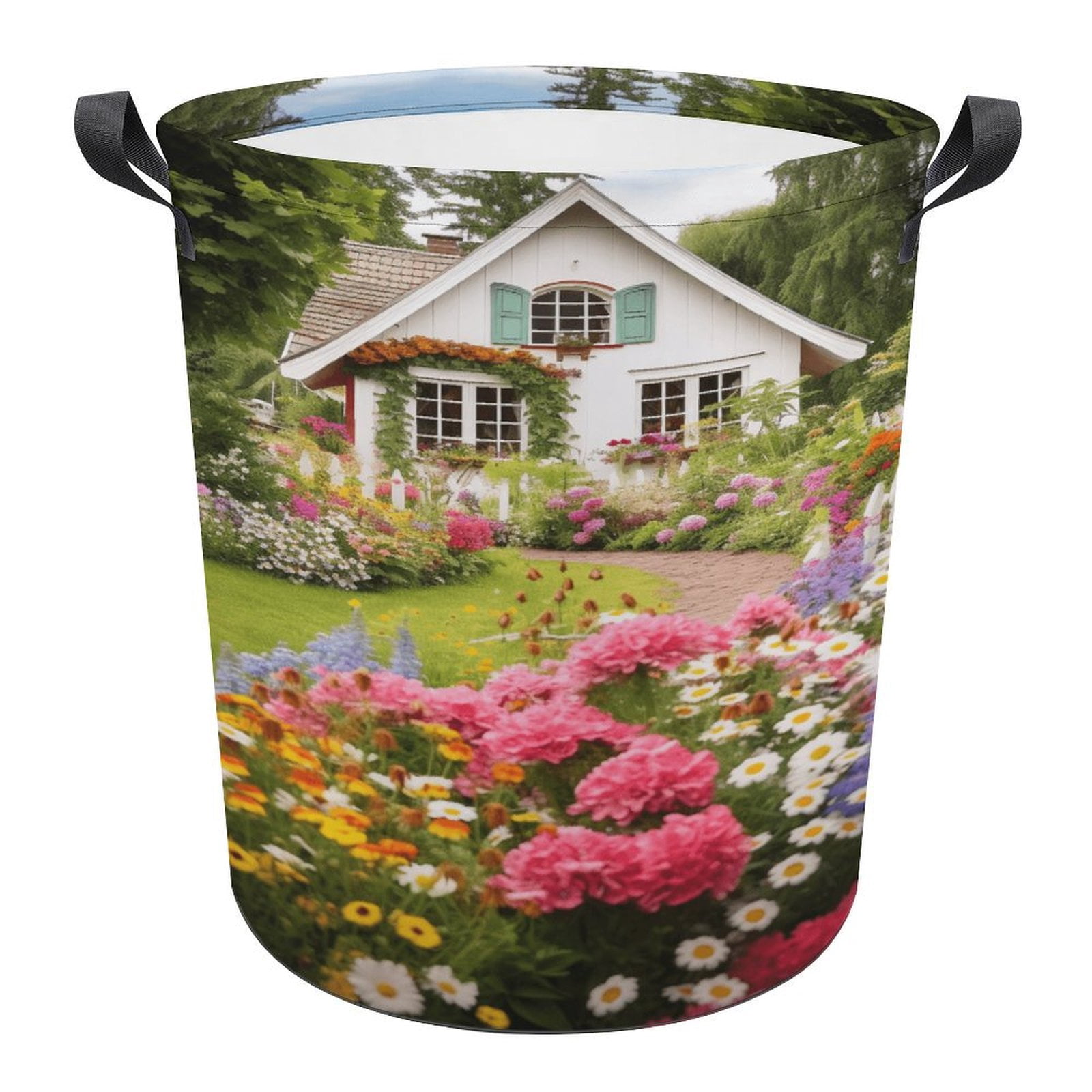 Rural Scenery Laundry Basket Foldable Physical Culture Clothes Hamper ...