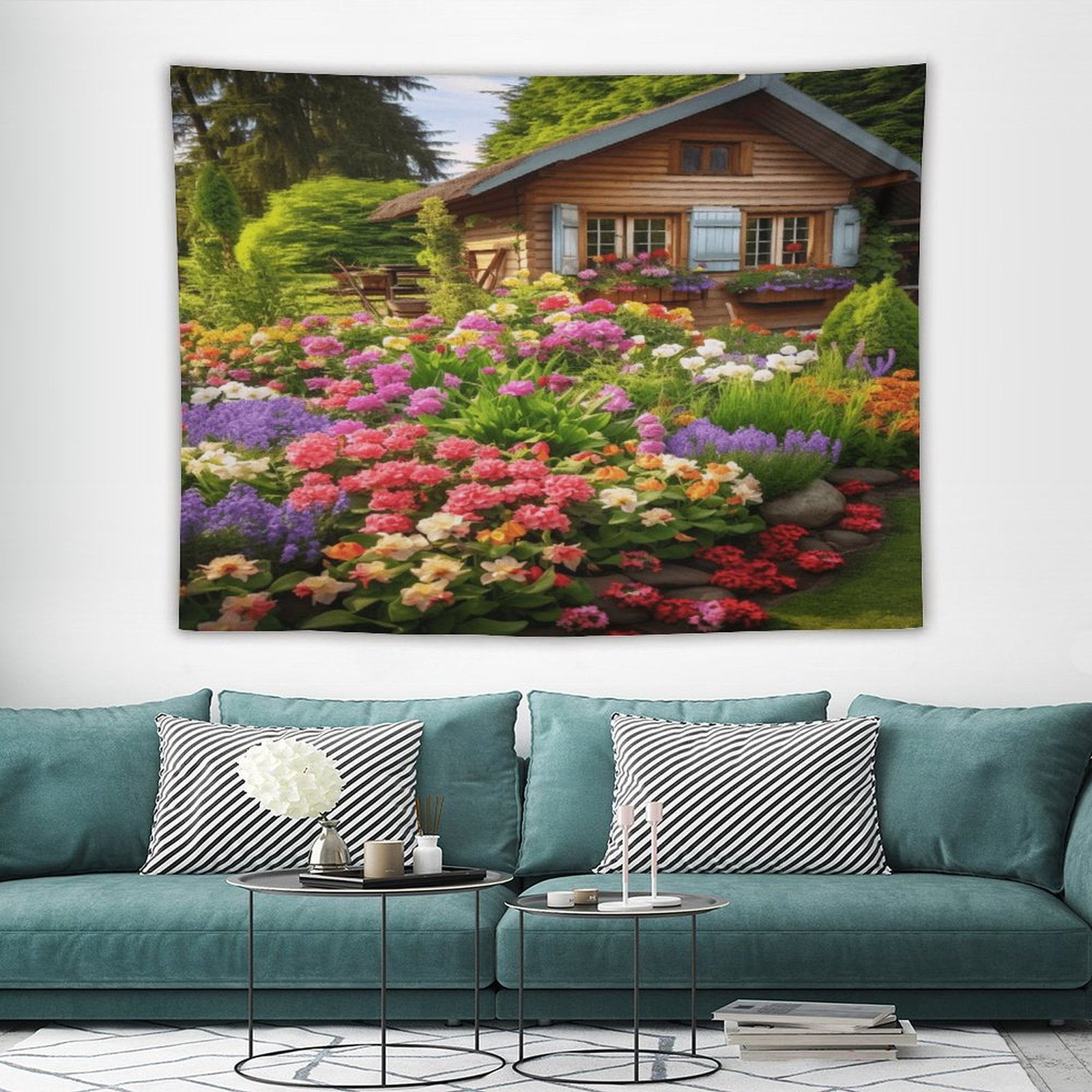 Rural Scenery Tapestry Wall Hanging Art Living Room Home Decor Cloth ...