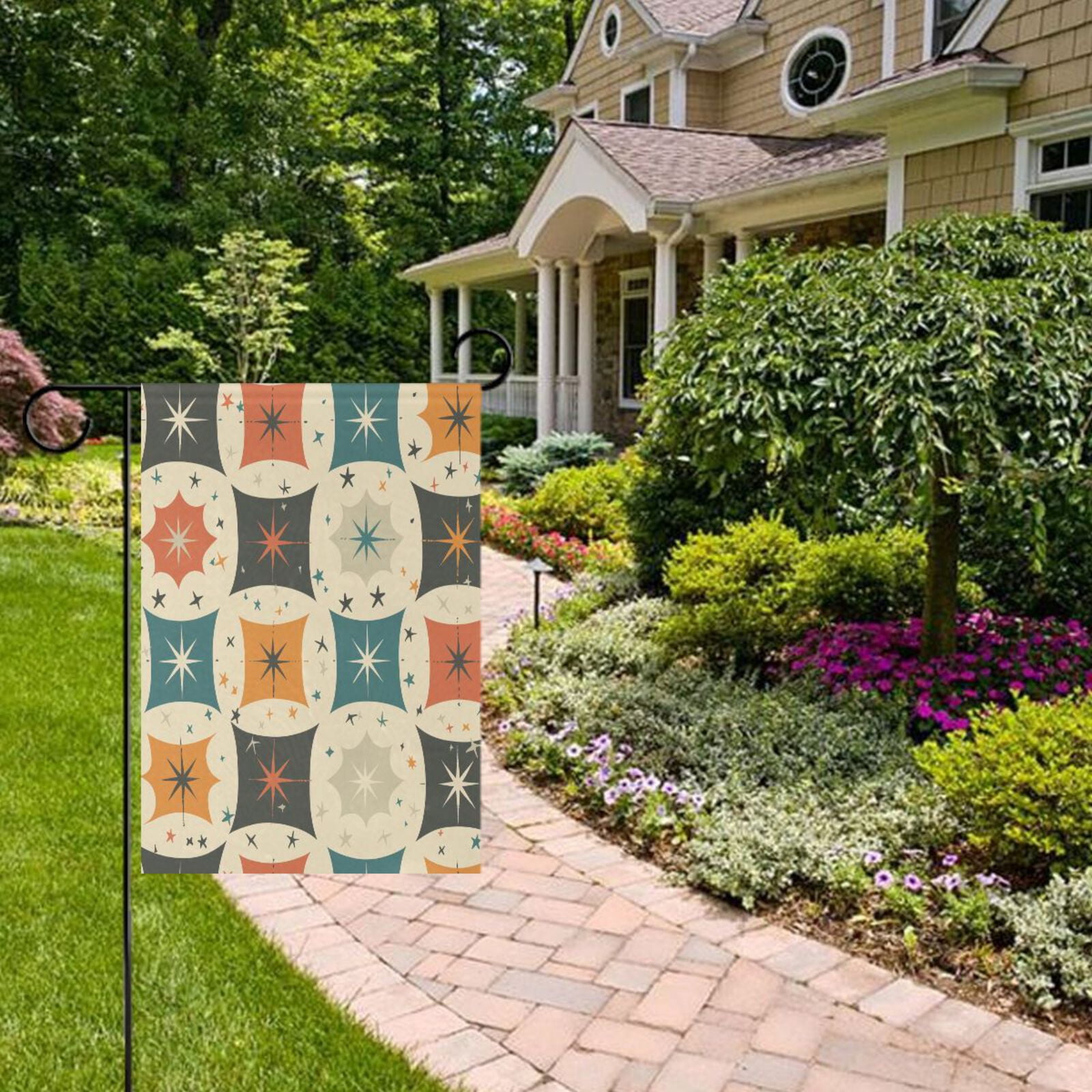 Rural Stars Square Garden Flag Double Sided 12 x 18 Inch Outside Yard ...