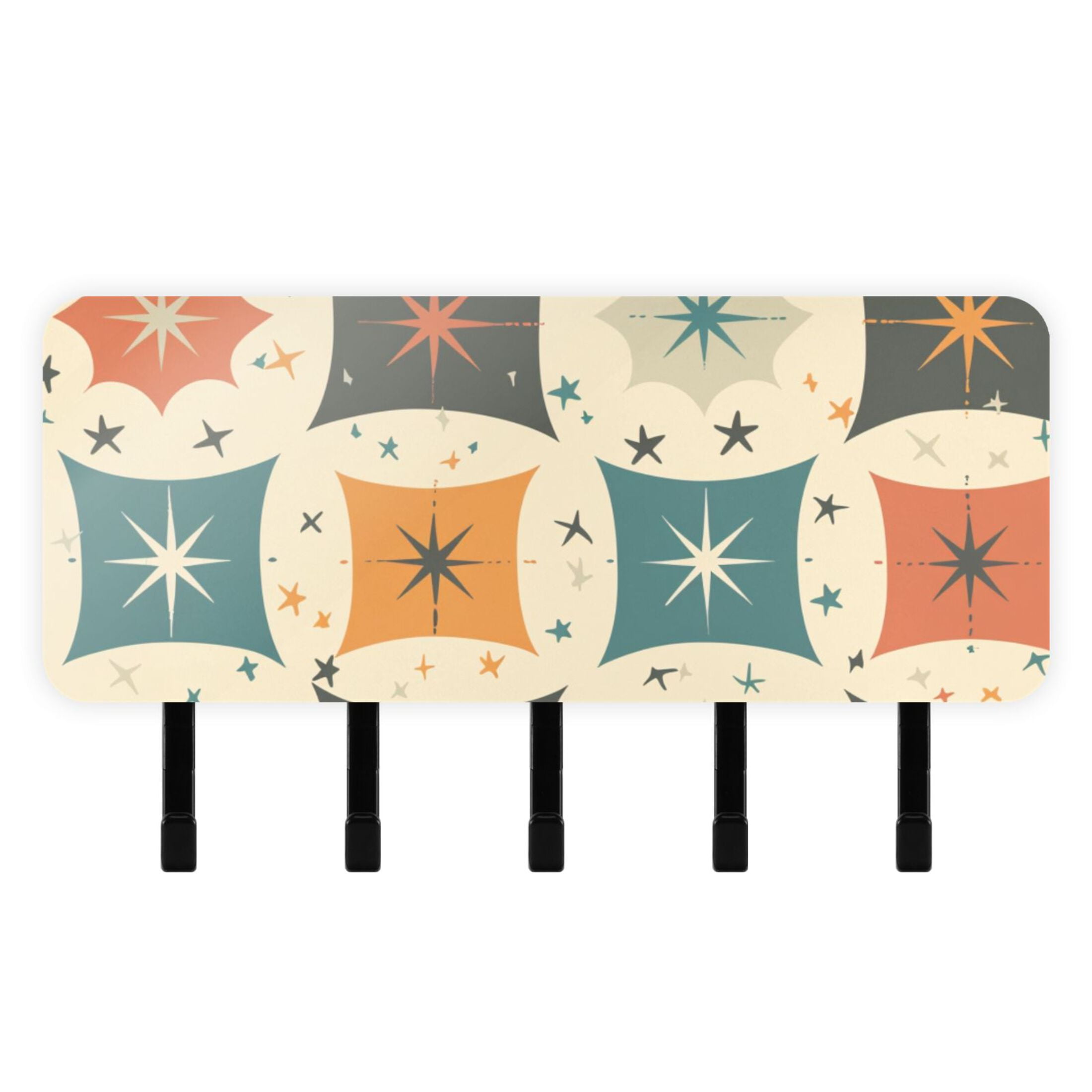 Rural Stars Square Key Holder for Wall Mail Holder Organizer with 5 Key ...