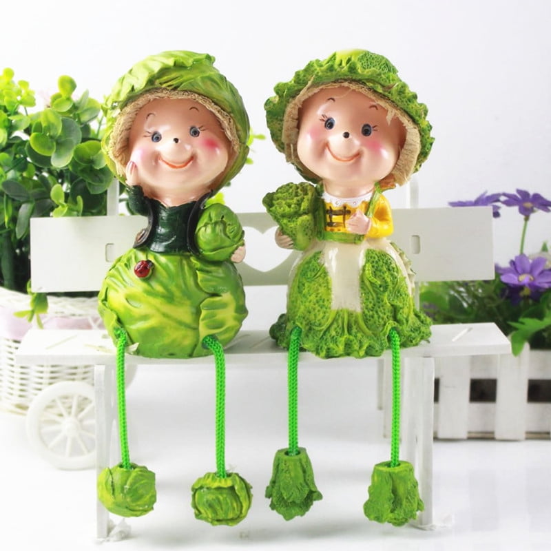 Rural Style Sign Decor - Modern Sculpture in Cabbage Doll Statue Made ...