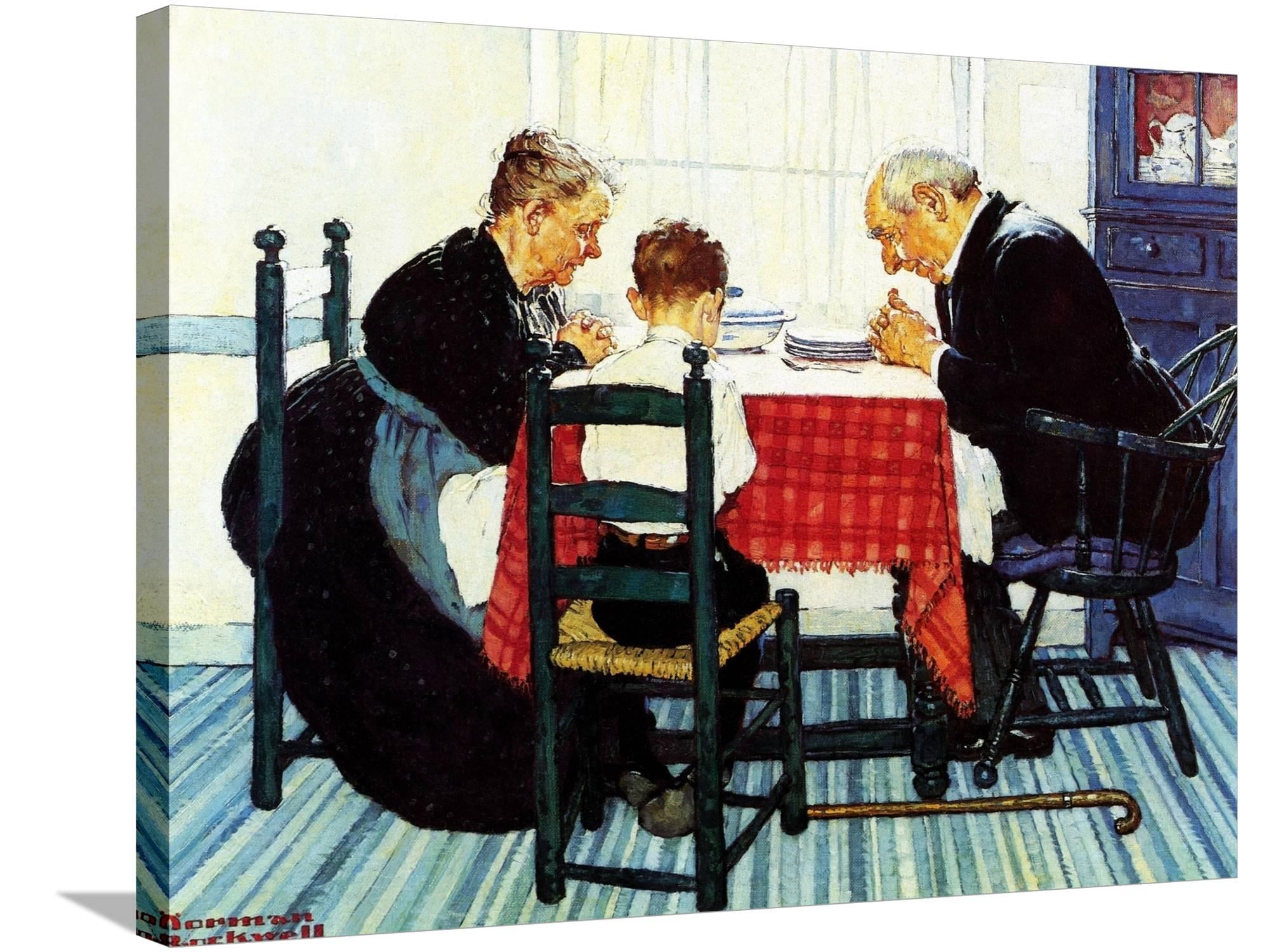 Art.com Rural Vacation (or Family Grace) Stretched Canvas Print Wall ...