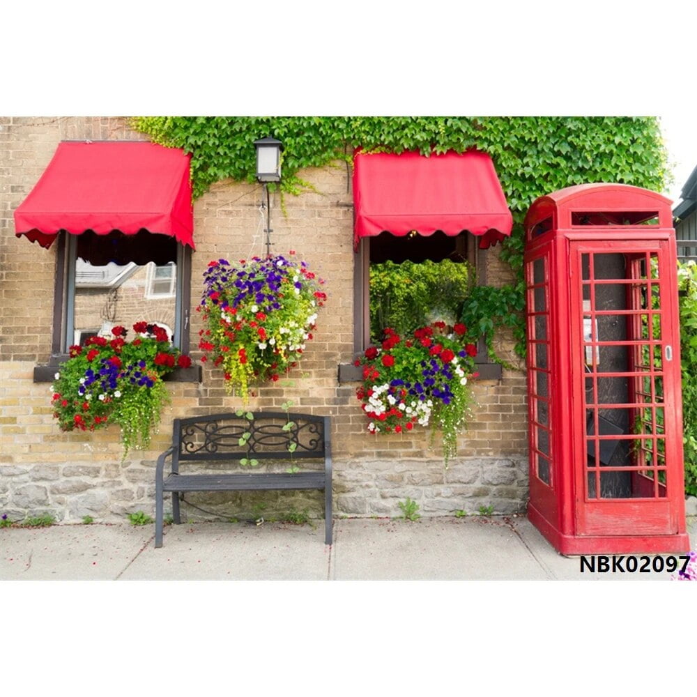 Rural Village Old House Porch Potted Plants Flowers Shop Children Baby ...