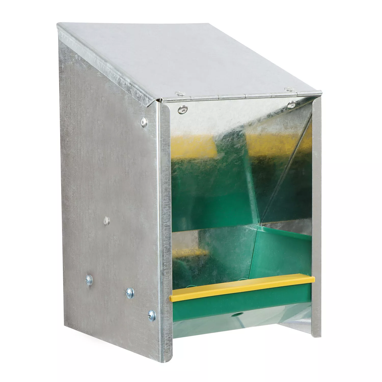 Rural365 Automatic Chicken Feeder System - 5.5 lb. Capacity Galvanized ...