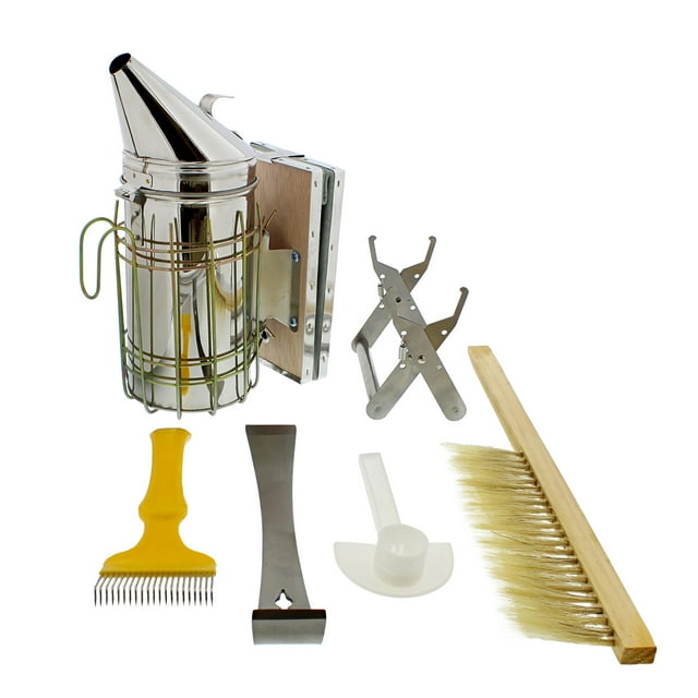 Rural365 Bee Keeping Starter Kit - 6 Piece Kit Honey Bee Smoker for Beekeeping - Walmart.com