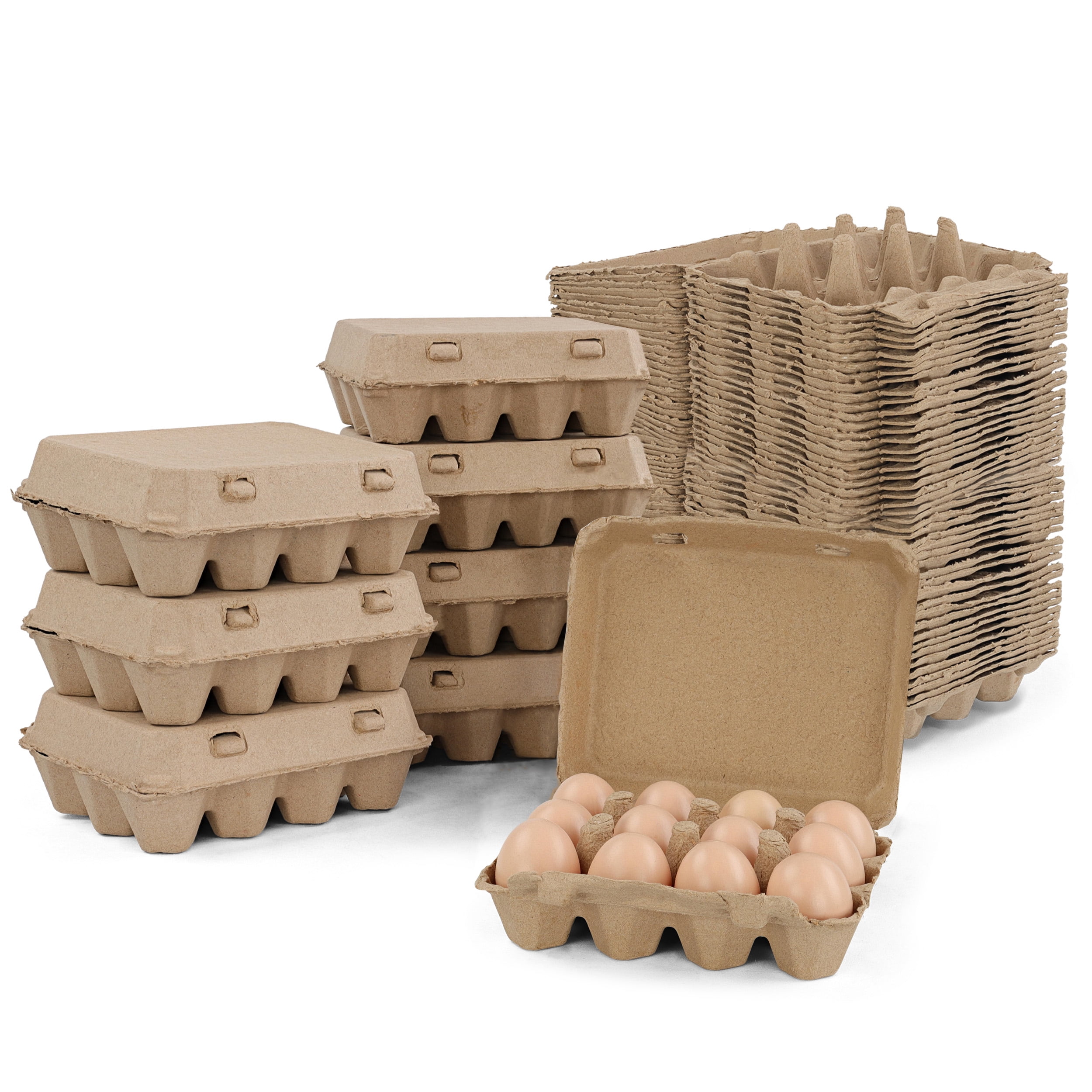 Ruralty Recycled Cardboard Egg Cartons 75ct Dozen 4x3 Vintage Bulk Egg ...
